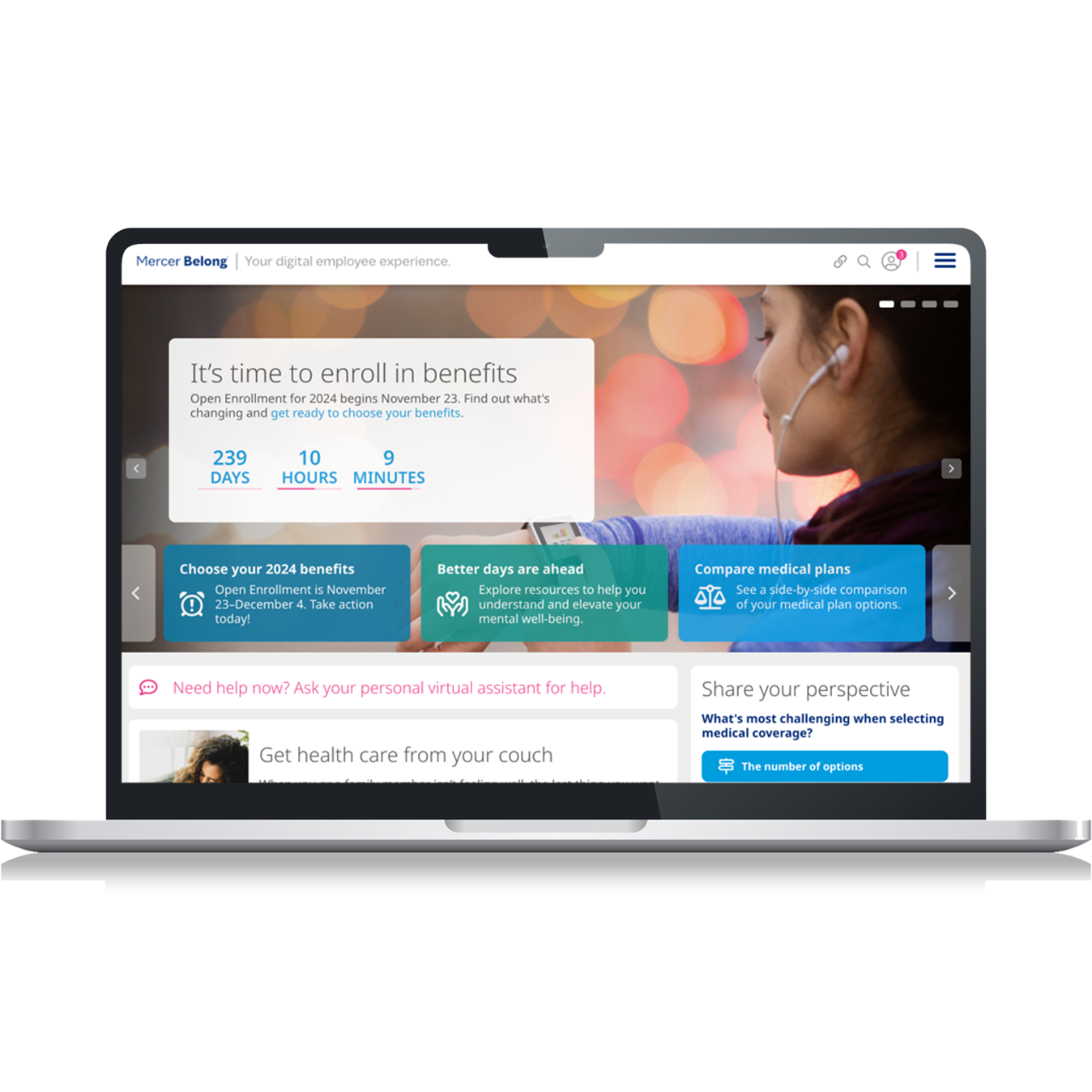 Open enrollment and benefits communication